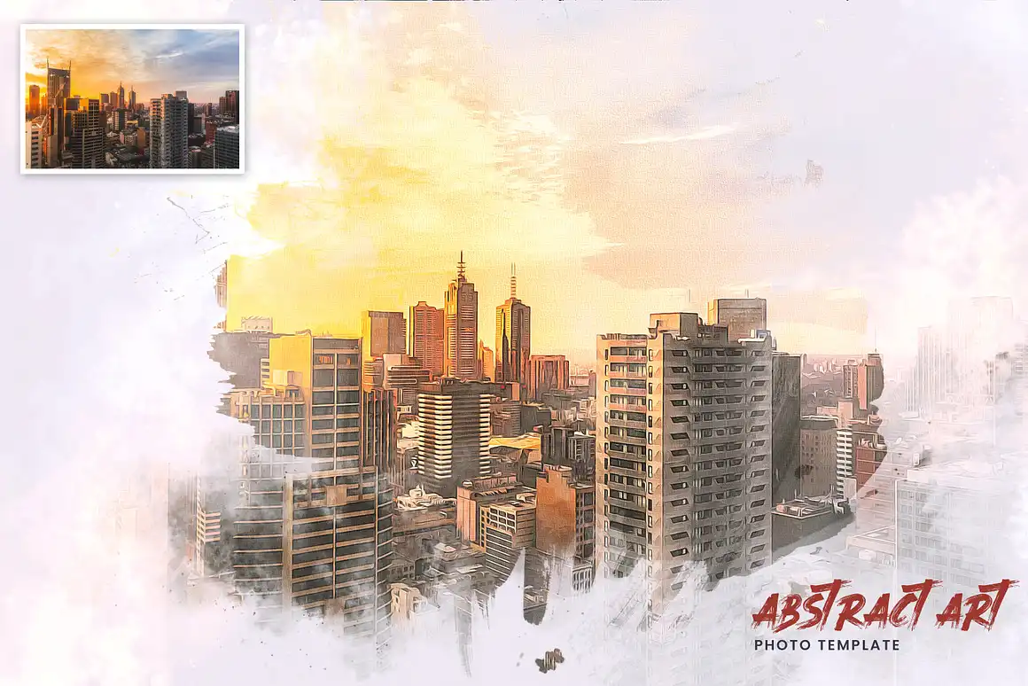 Abstract Art Photo Template Free Download