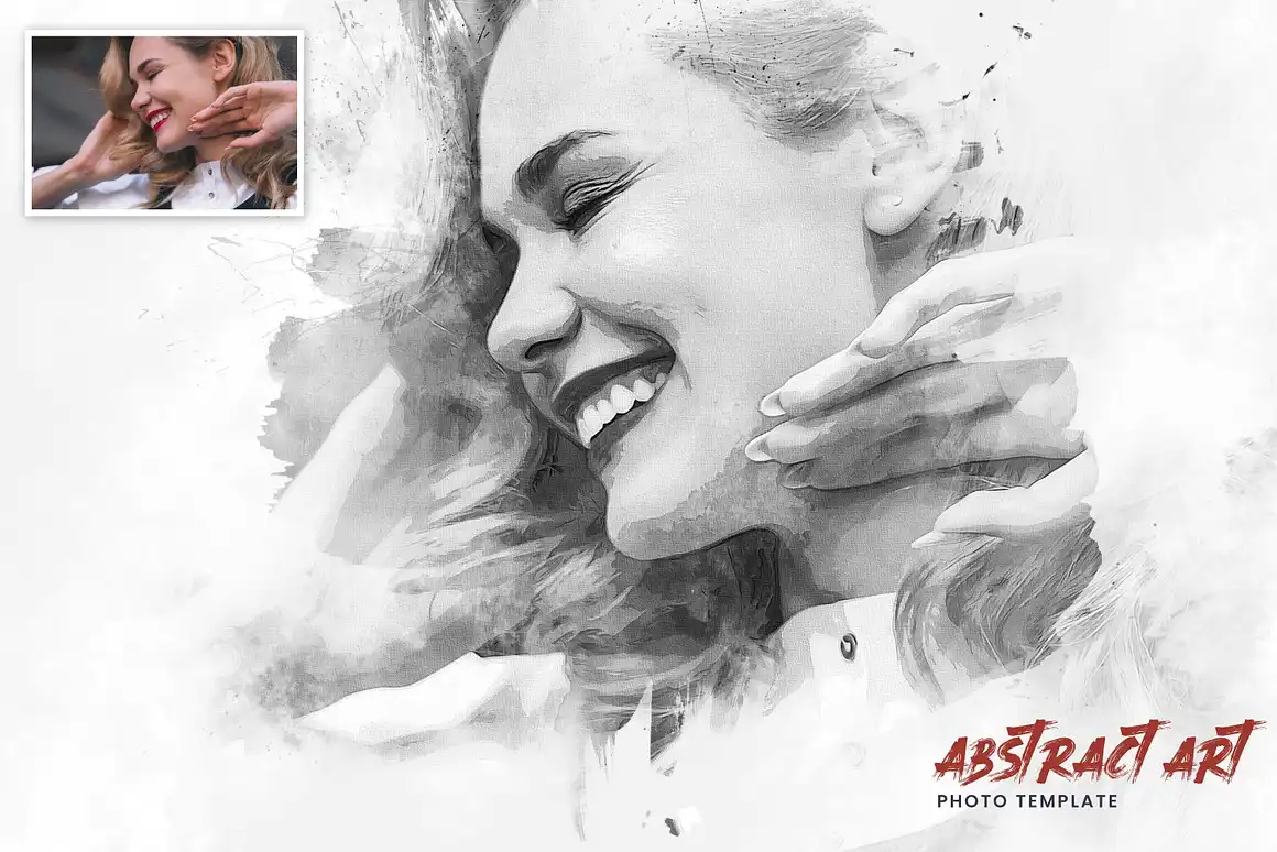 Abstract Art Photo Template Free Download