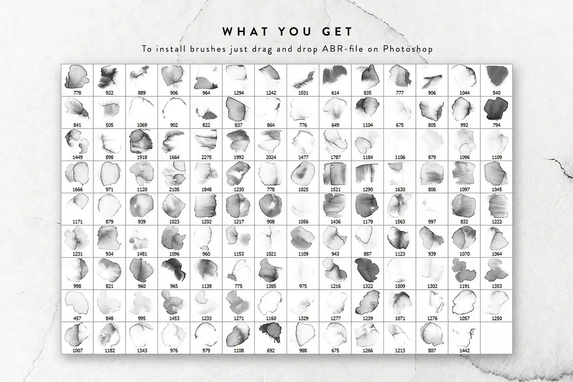 All Photoshop Stamp Brushes Bundle Free Download