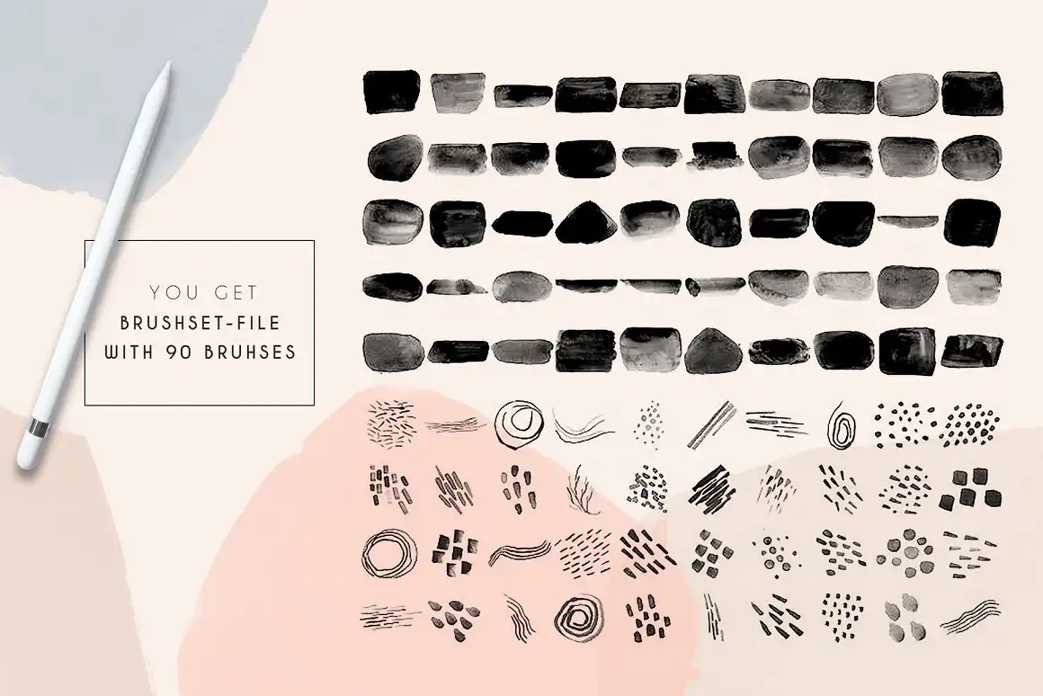 All Procreate Stamp Brushes Bundle Free Download