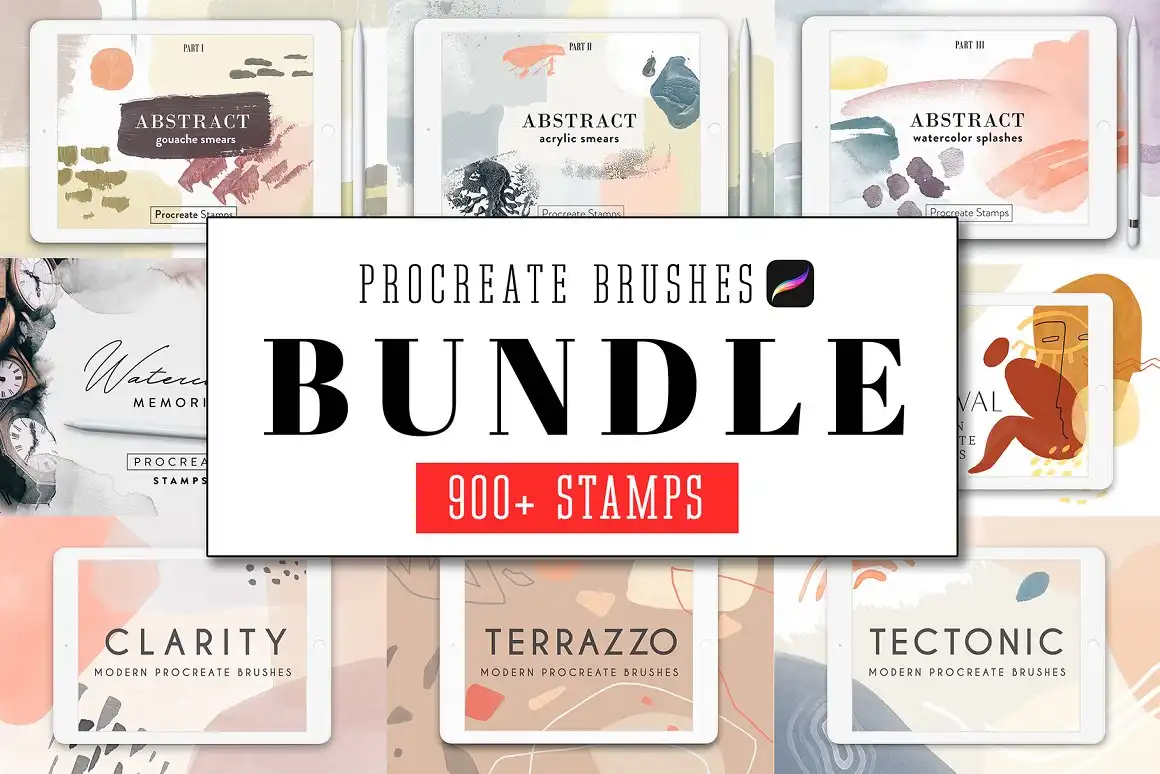 All Procreate Stamp Brushes Bundle Free Download