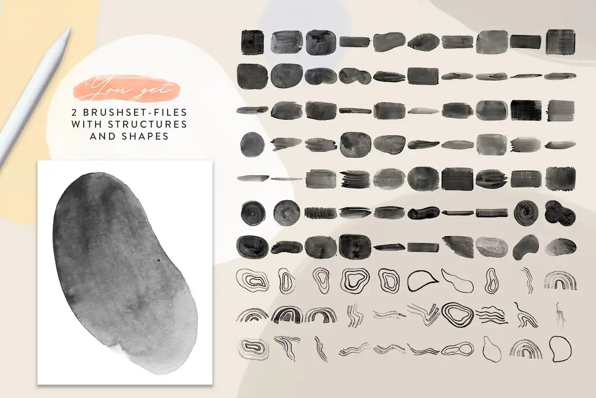 All Procreate Stamp Brushes Bundle Free Download