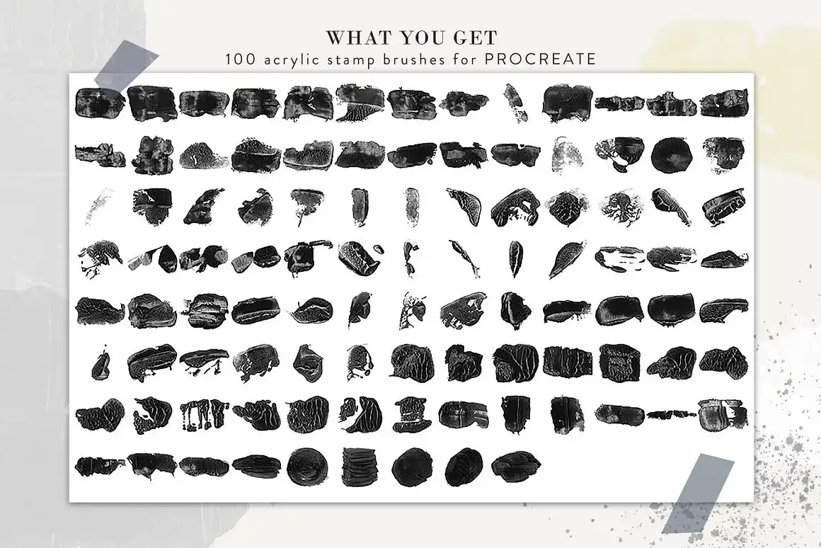 All Procreate Stamp Brushes Bundle Free Download