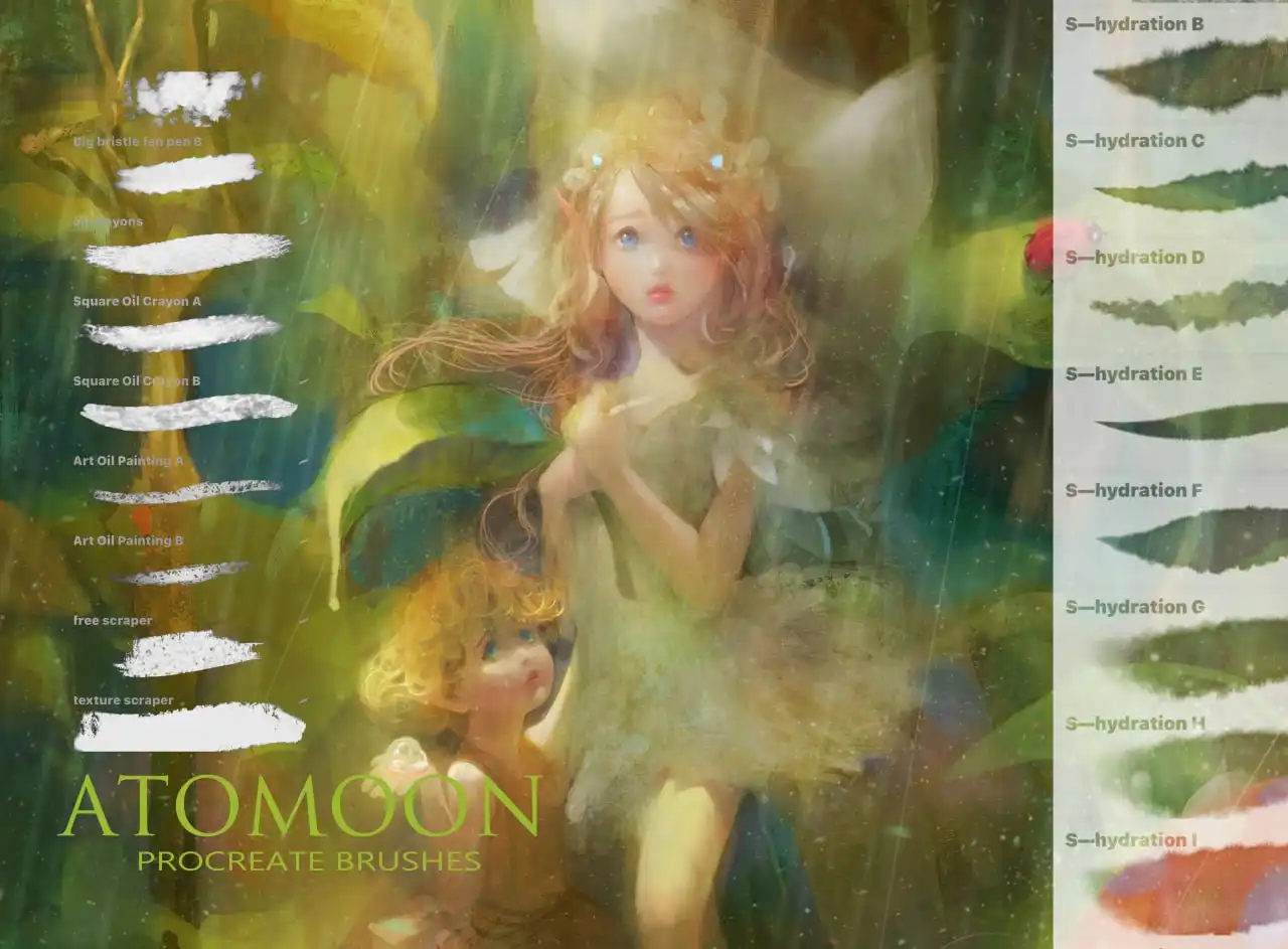 ATOMOON Procreate Brushes drawing Free Download