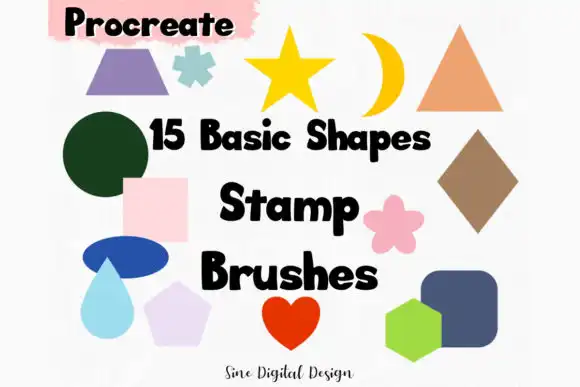 Basic Shapes Stamp Brushes Procreate Free Download