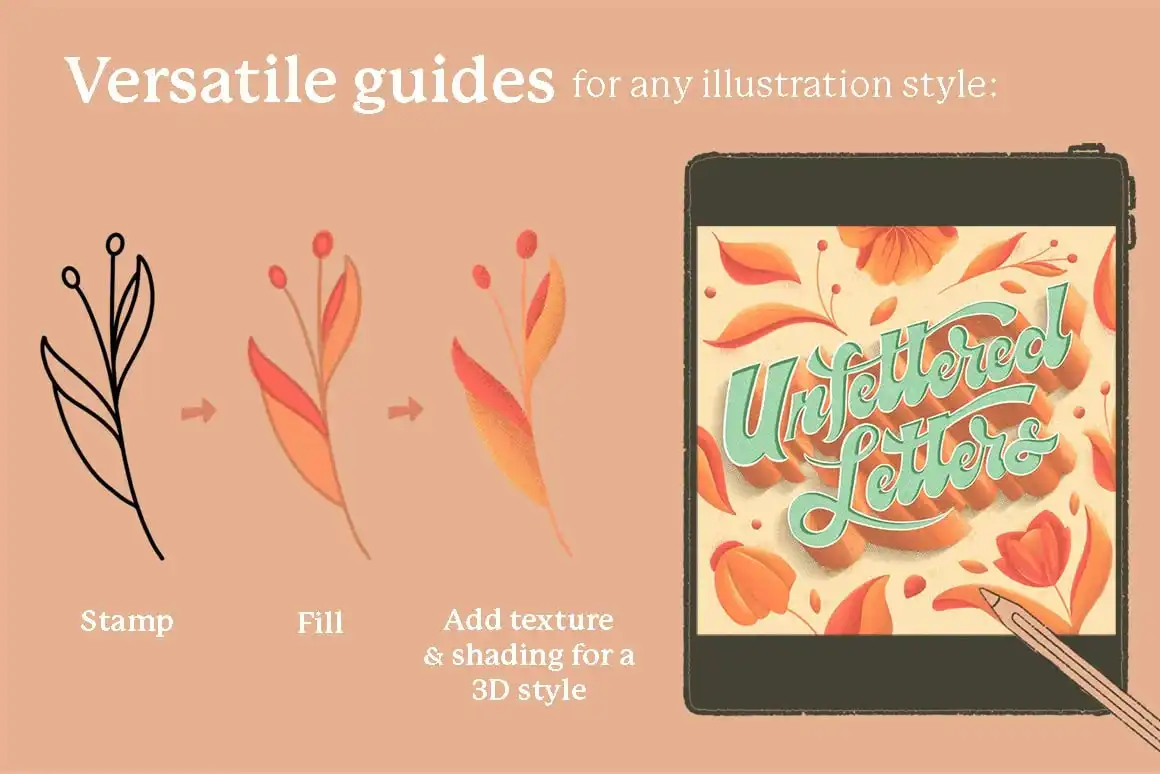 Botanical Builder Brushset for Procreate Free Download