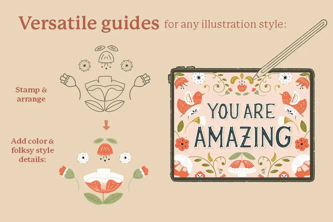 Botanical Builder Brushset for Procreate Free Download