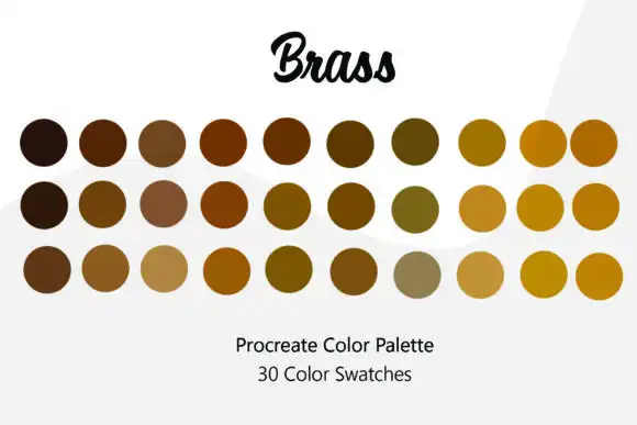Brass Procreate Color Palette Free Download