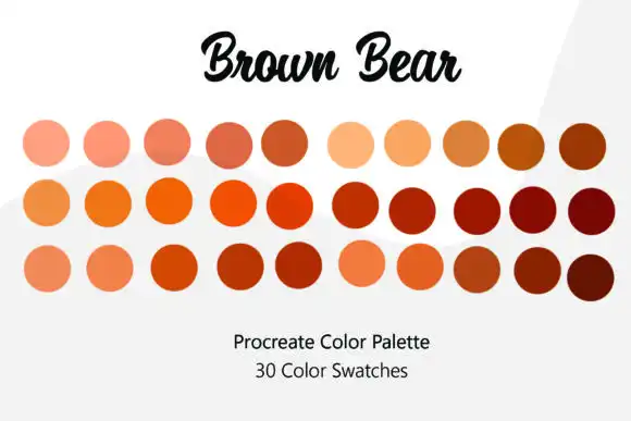 Brown Bear Procreate Color Palette-1 - Free Download