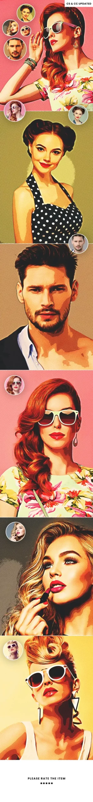 Cartoon Comic Book Oil Paint Free Download