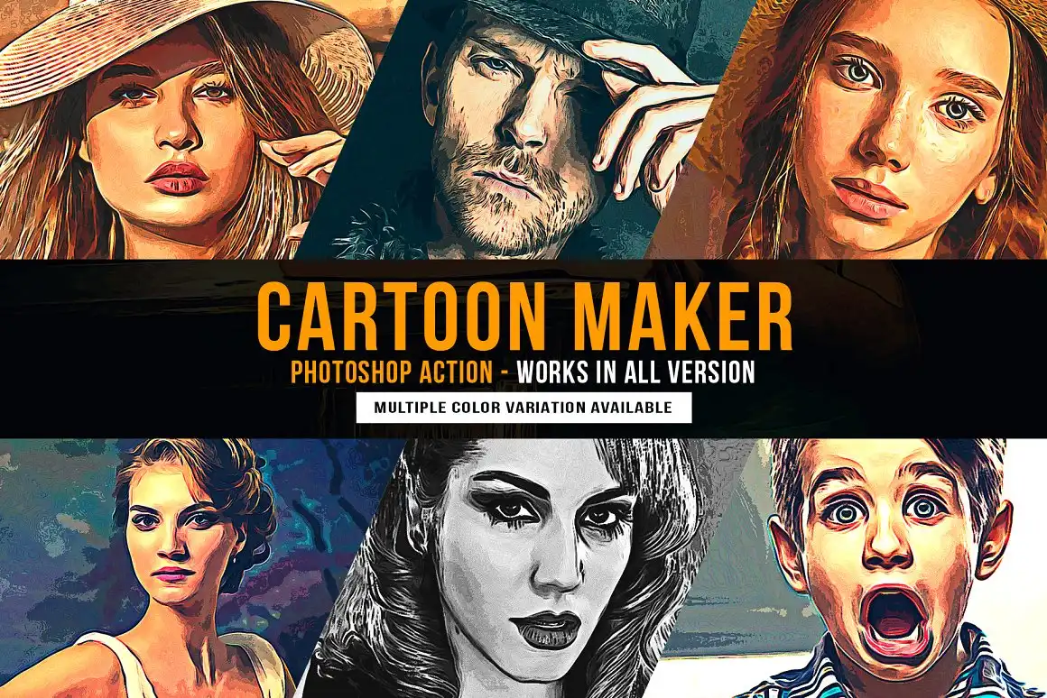 Cartoon Maker Photoshop Action - Free Download