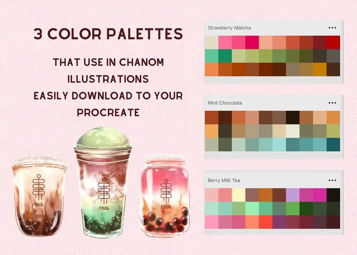 Chanom illustration Procreate brush - Free Download