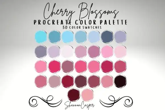 Procreate Color Palette Cherry Blossom Free Download