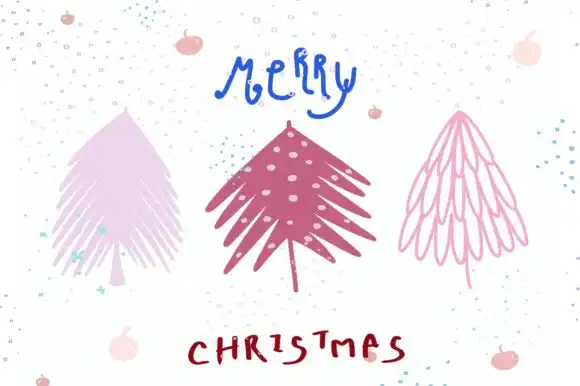 Christmas Tree Procreate Stamp Brushes - Free Download