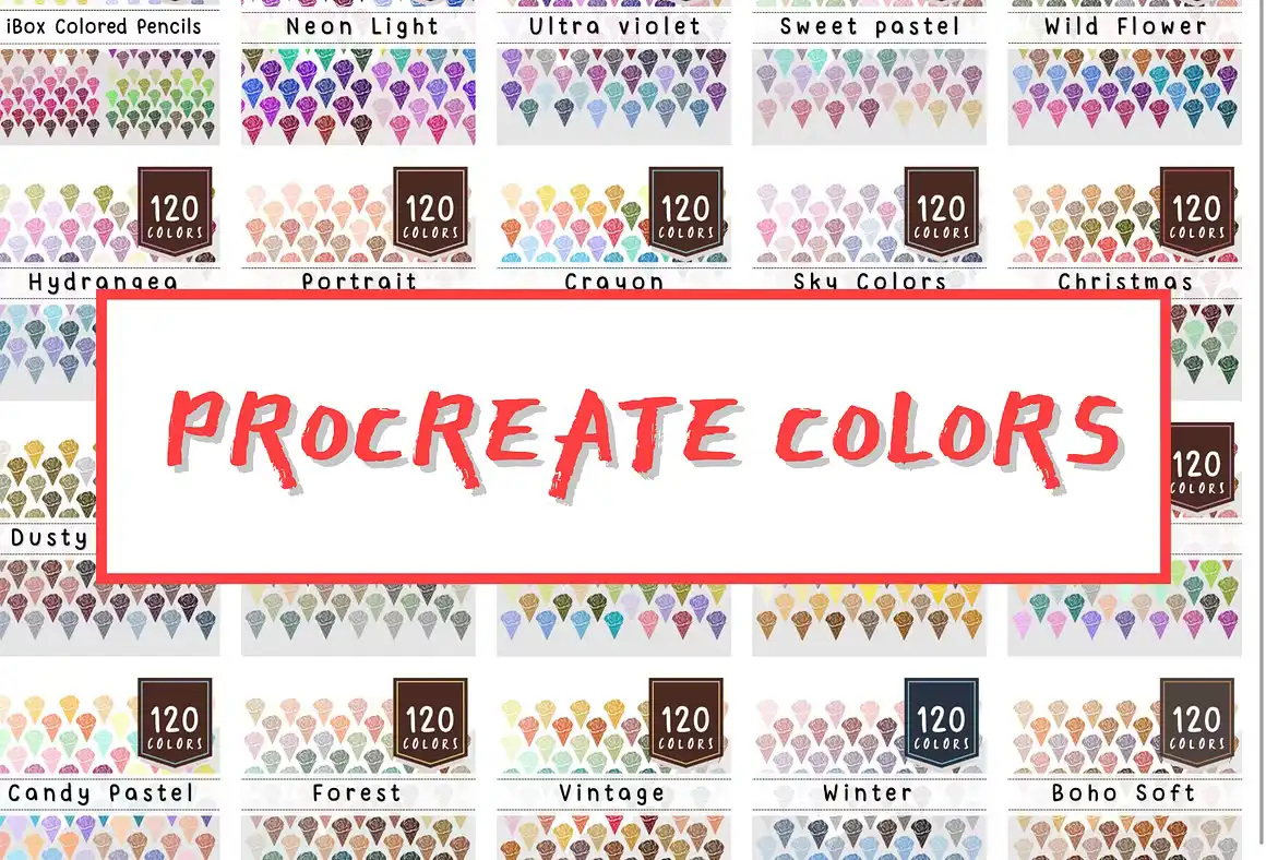 Color Bundle – 3000 Procreate Colors - Free Download