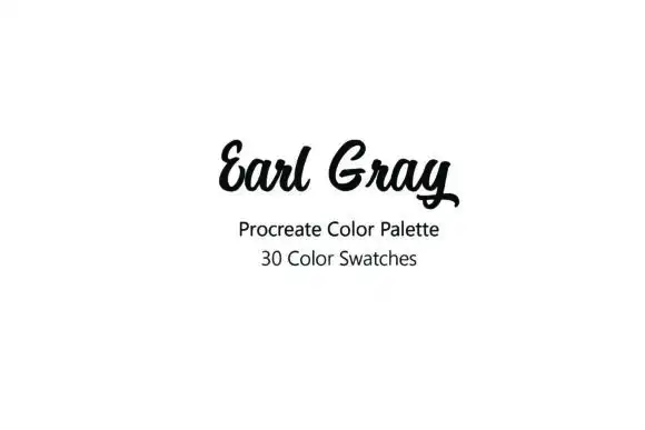 Earl Gray Procreate Color Palette - Brushes Pack