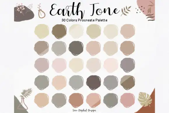 Earth Tone Color Palette For Procreate Free Download