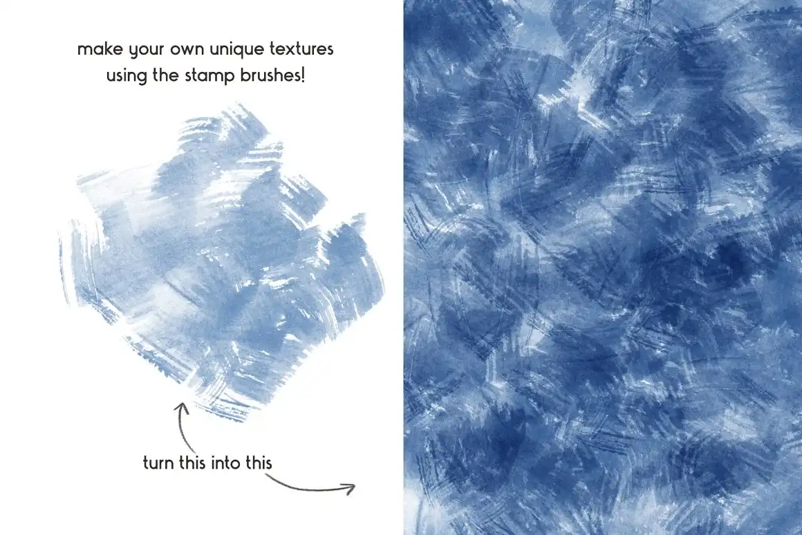 Gouache Textures + Stamp Brushes Free Download