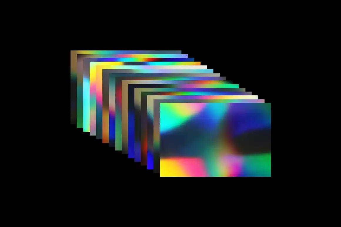 Holographic Foil Gradient Textures Free Download