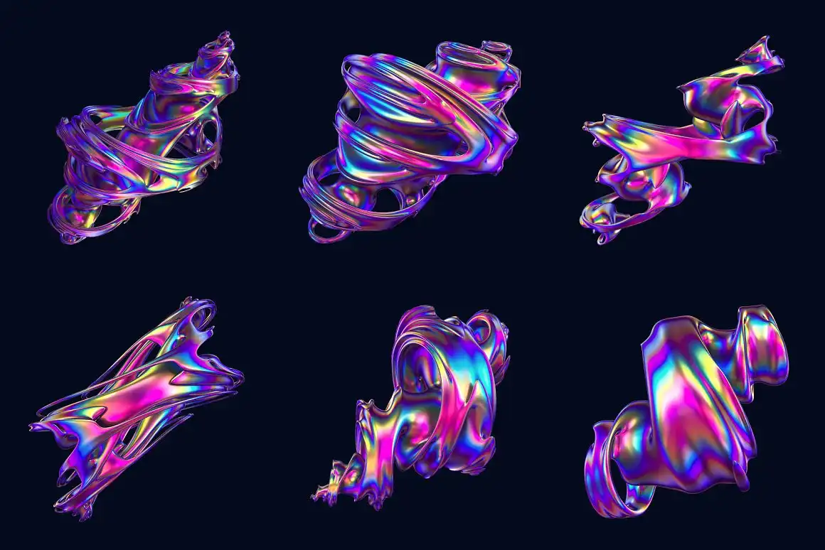 Hyper Abstract Cyclone Shapes - Free Download