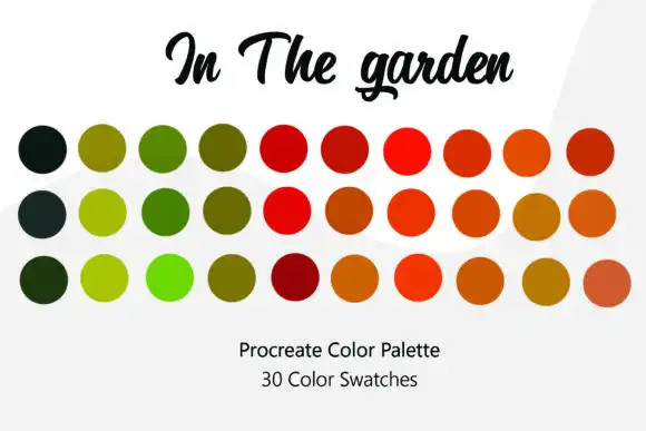 In the Garden Procreate Color Palette - Free Download