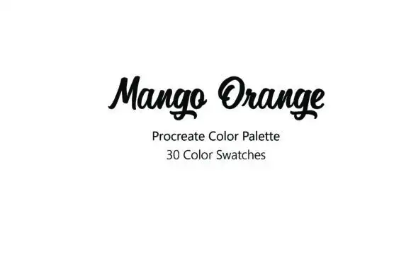 Mango Orange Procreate Color Palette Free Download