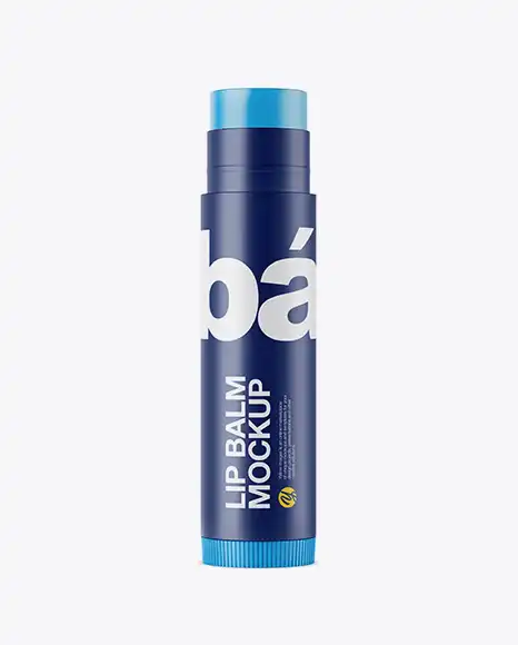 Matte Lip Balm Tube Mockup - Free Download