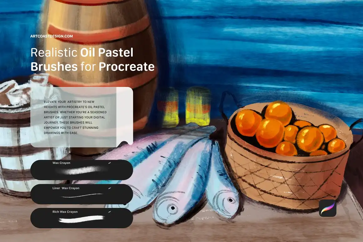 Oil Pastel Procreate Brushes Free Download