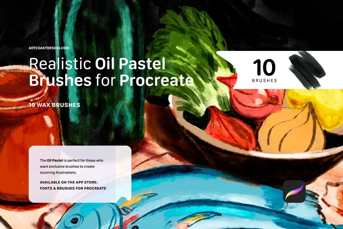 Oil Pastel Procreate Brushes Free Download