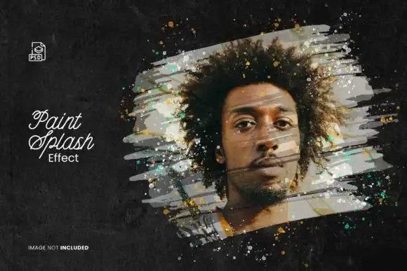 Paint Splash Photo Effect Psd Free Download