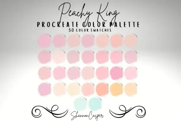 Peach And Mint Procreate Color Palette Free Download