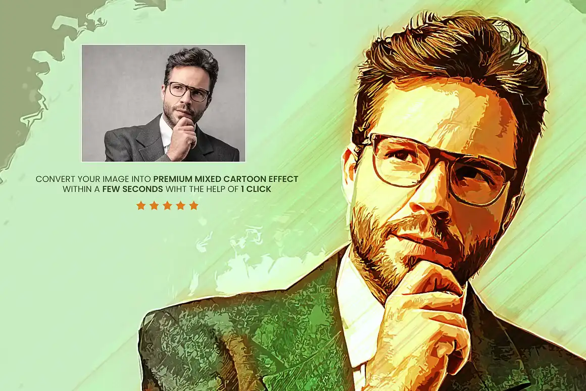 Premium Mixed Cartoon Effect - Free Download