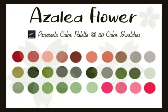 Procreate Color Palette Azalea Flower Free Download
