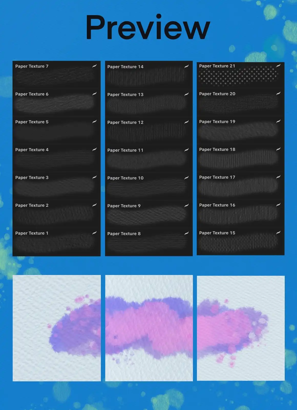 Procreate Paper & Canvas Brushes Free Download