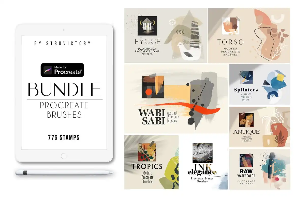 Procreate Stamp Brushes Bundle 2020 - Free Download
