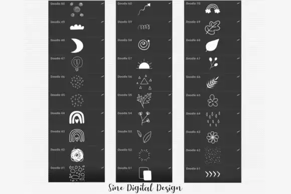 Procreate Stamps Brushes Cute Doodle - Brushes Pack