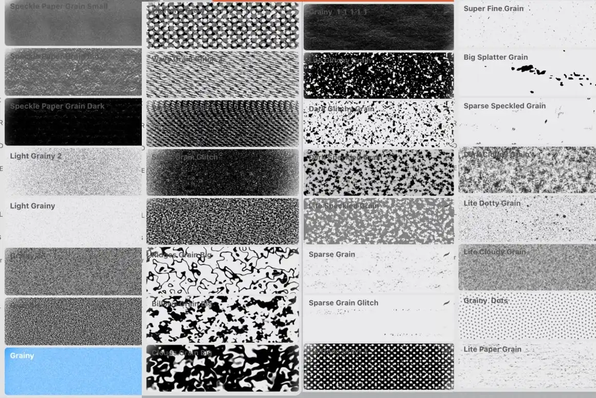 Retro Grain Procreate Brush Set Free Download