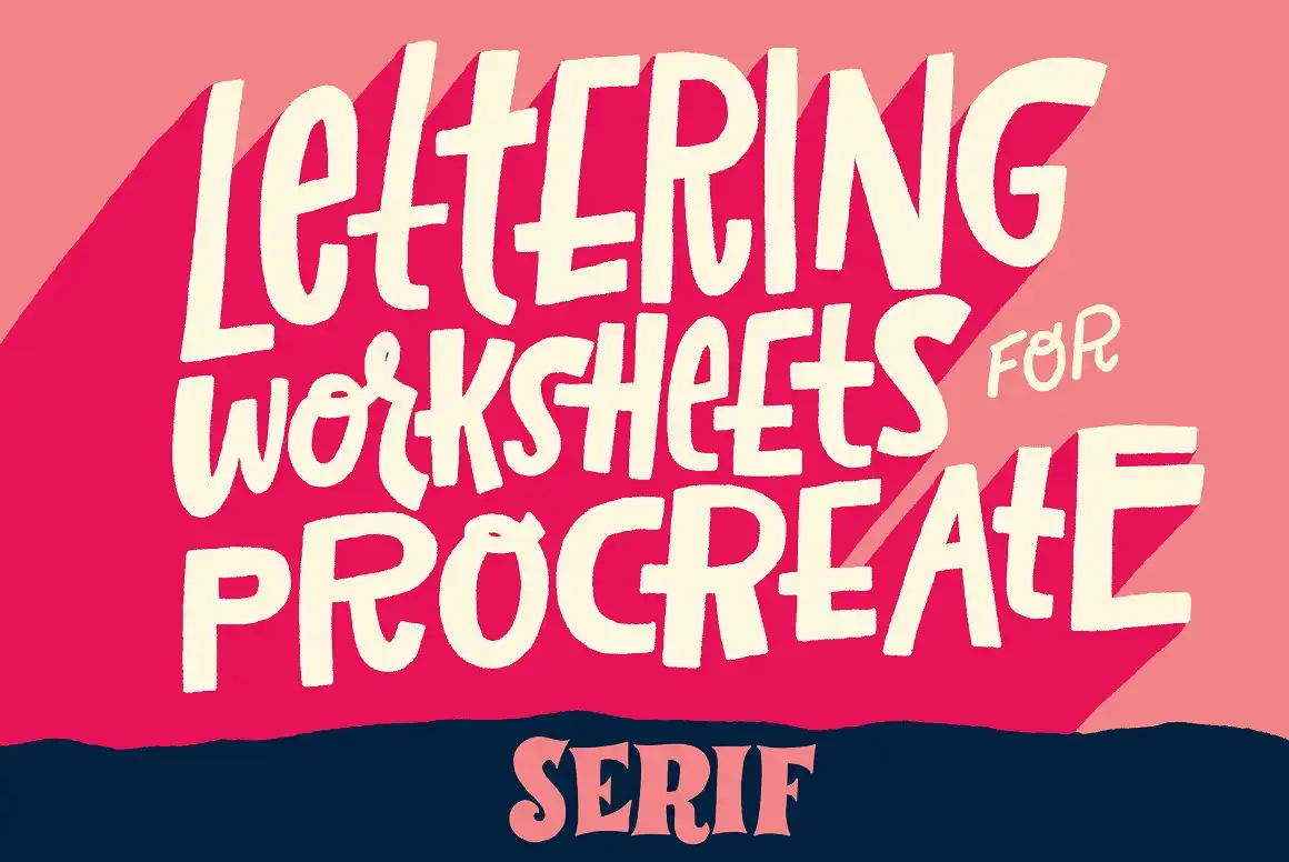 Serif Lettering Worksheet Free Download