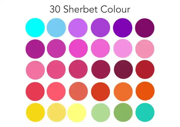Sherbet color palette - Free Download