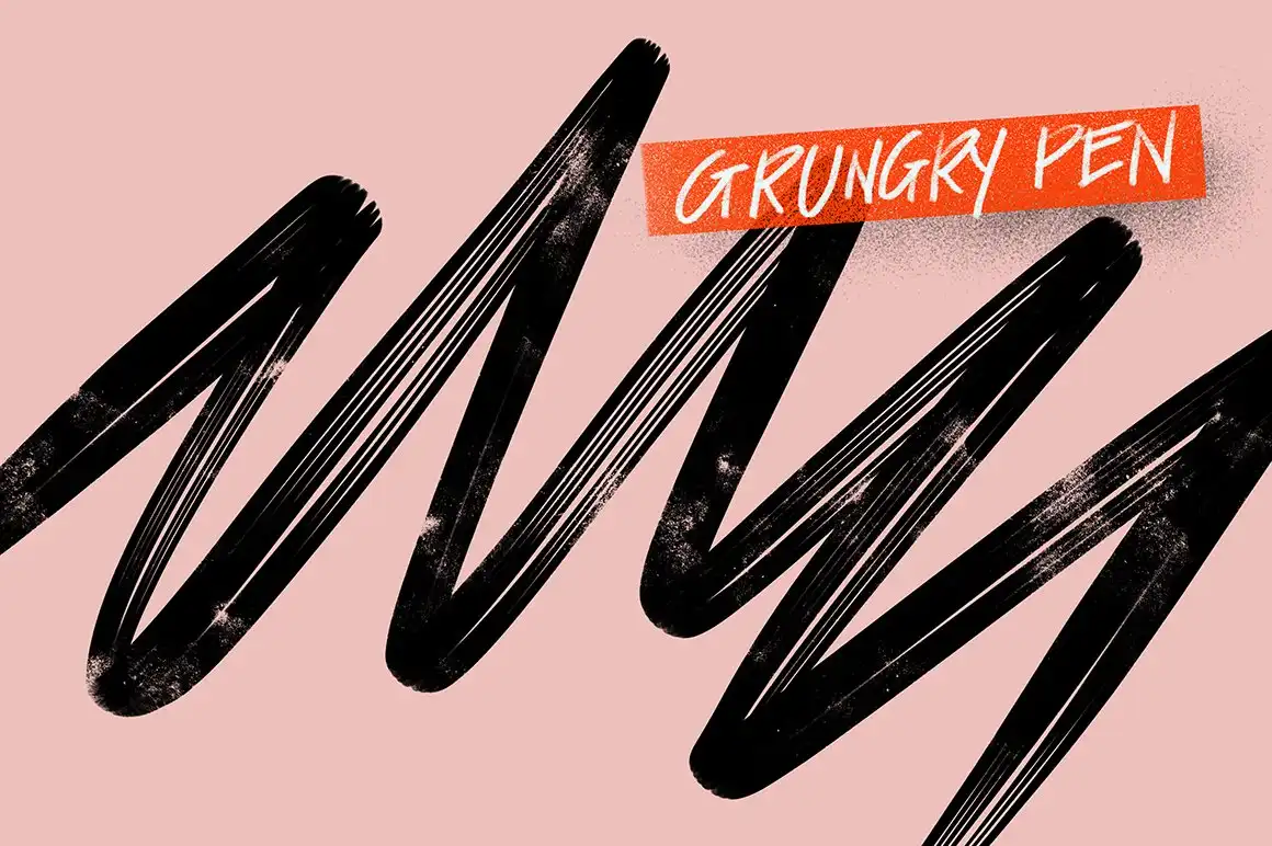 "Skid" Procreate lettering brushes Free Download