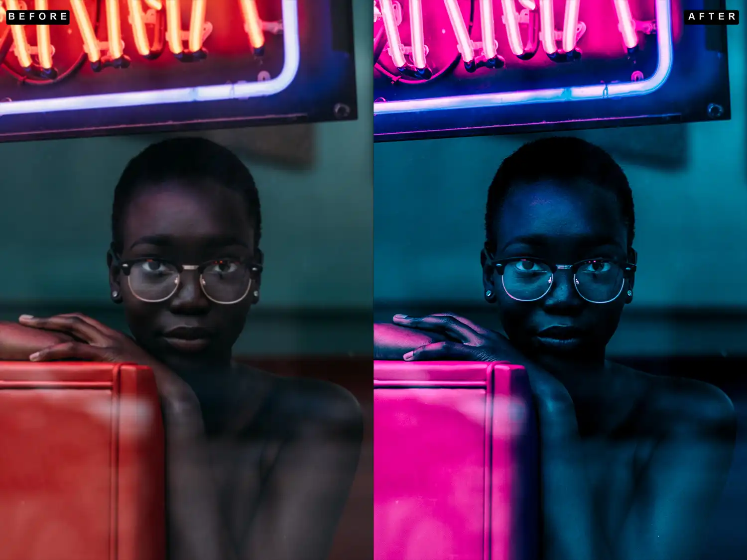 Supreme Neon - Premium Photoshop Action Free Download