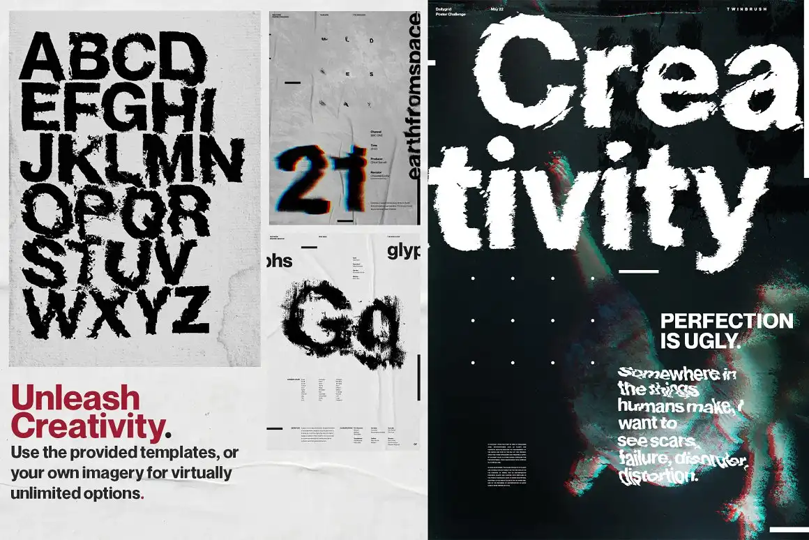 Ultimate Distortion Poster Creator - Brushes Pack