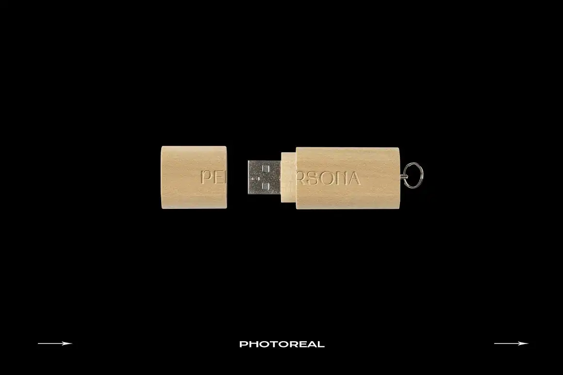 USB Flash Drive Mockup Template Logo Free Download