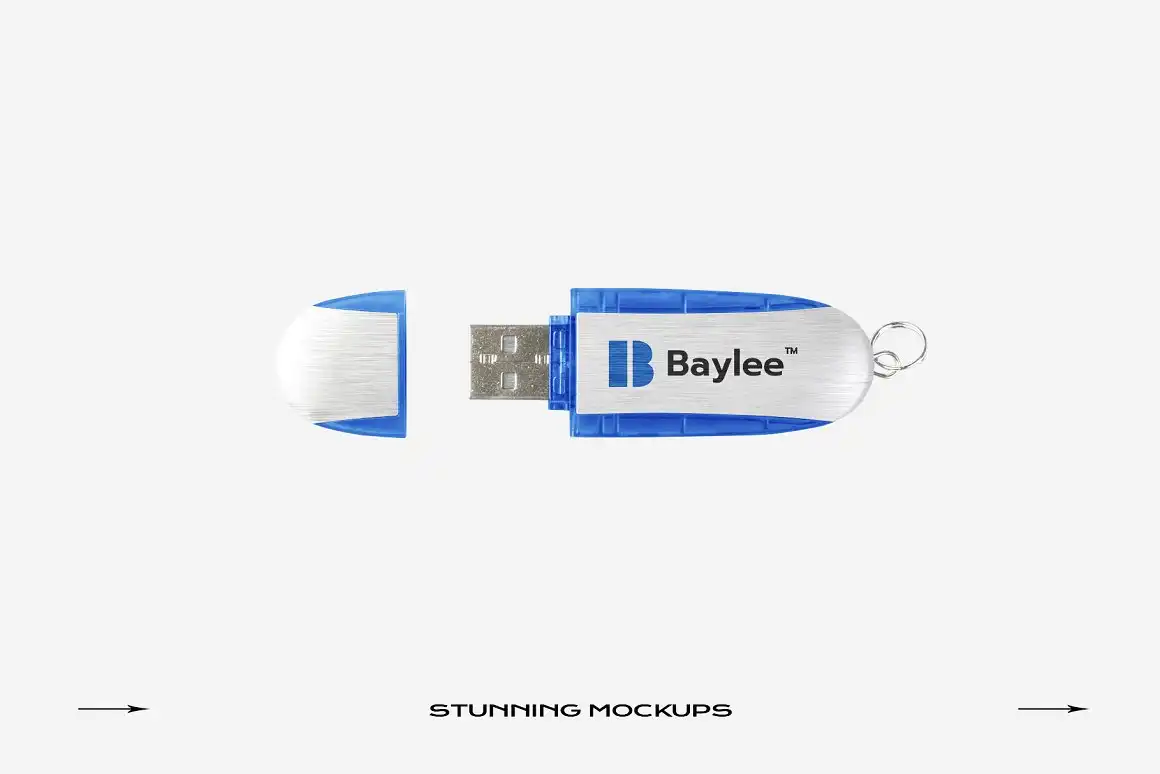 USB Flash Drive Mockup Template Logo Free Download