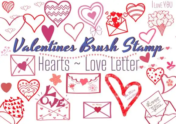 Valentines Procreate Stamp Brush - Free Download