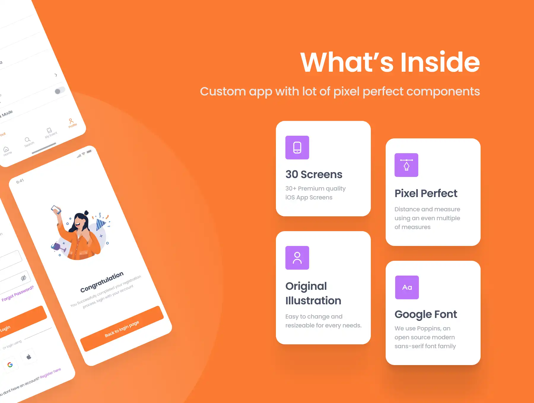 Wevent - Event Booking App UI Kit - Free Download