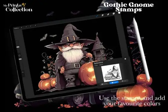 100+ Procreate Gothic Gnome Stamps - Free Download
