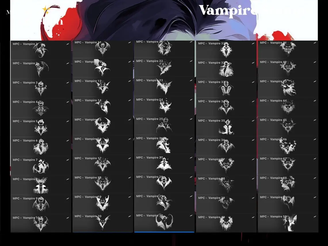 100+ Procreate Vampire Stamps Free Download