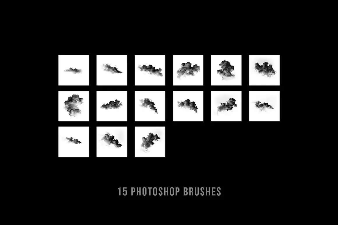 15 Cloud smoke photoshop brushes Free Download