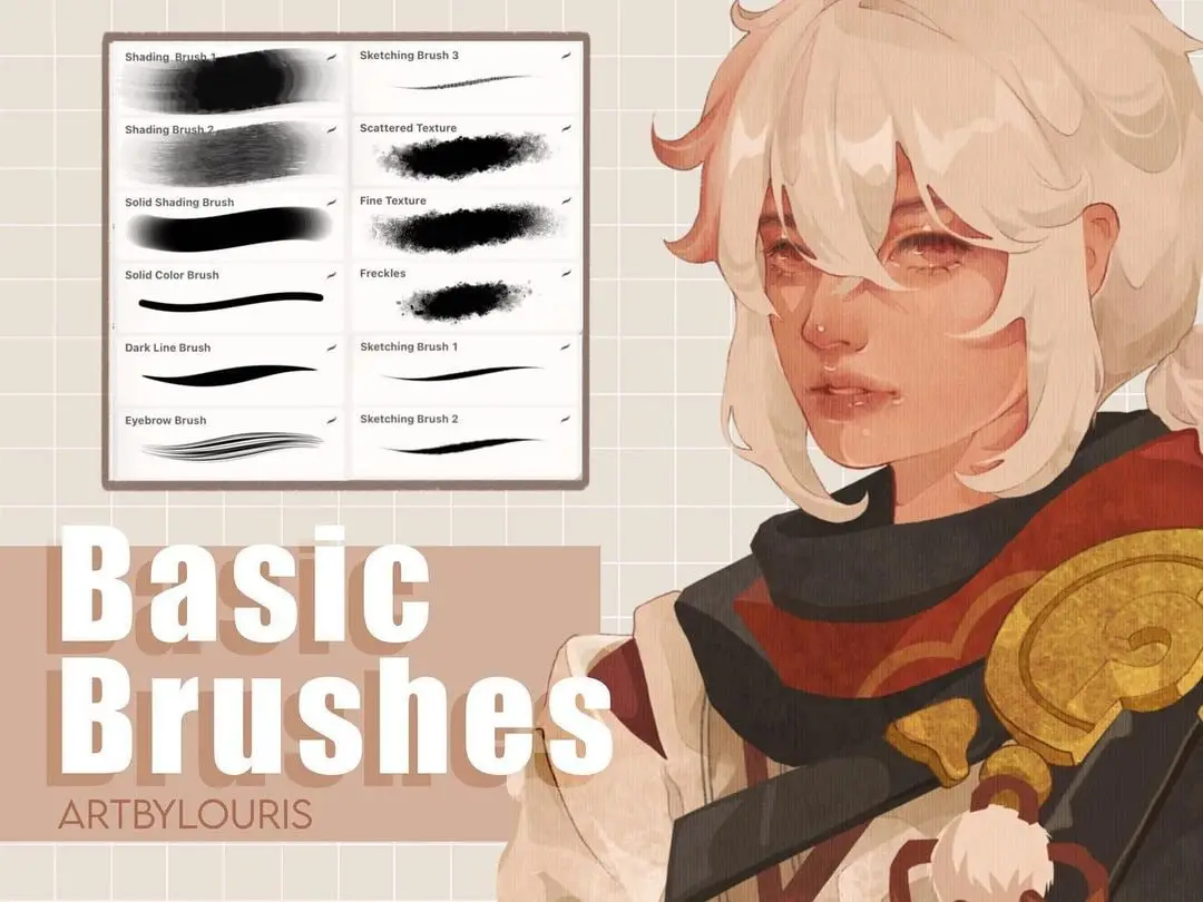 20 Basic Procreate Brushes | What I use for my artworks | Digital Download | Customized Brushes ...
